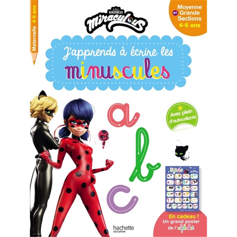 Miraculous - J'apprends à écrire les minuscules PS - MS (3-5 ans ...
