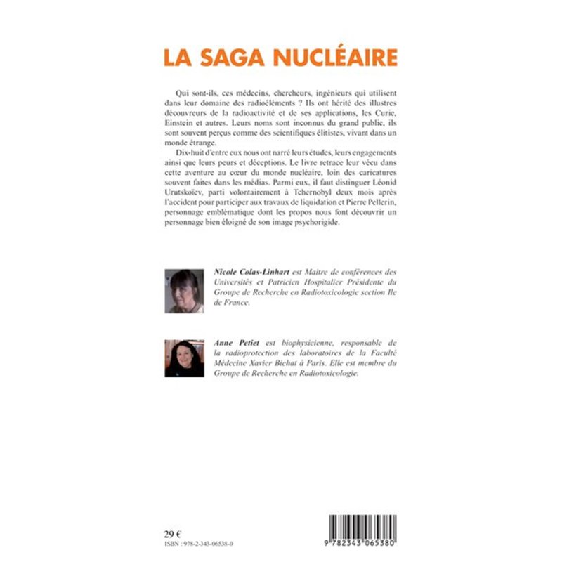 La saga nucléaire - Anne Petiet, Nicole Colas-Linhart | Isleden