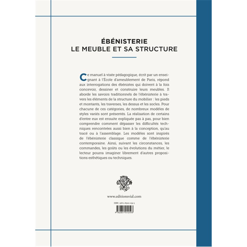 Ébénisterie : le meuble et sa structure - Bernard Daudé | Isleden