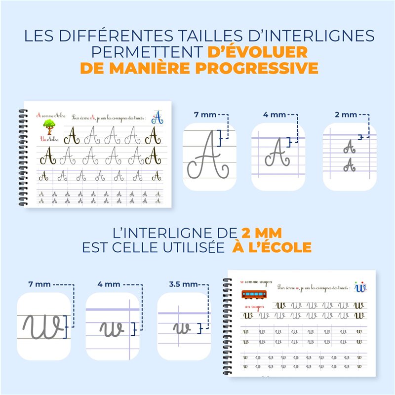Halibel 4 CAHIERS ECRITURE MAGIQUE CALLIGRAPHIE ENFANT FRANÇ | Isleden
