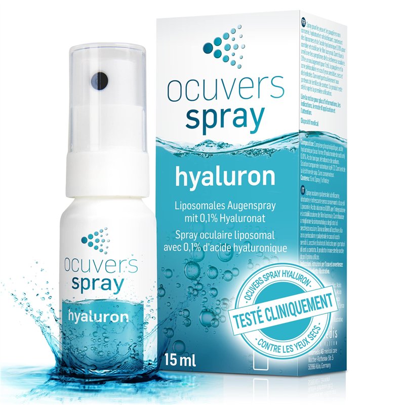Ocuvers Hyaluron Spray oculaire – avec liposomes (15 ml) – c | Isleden