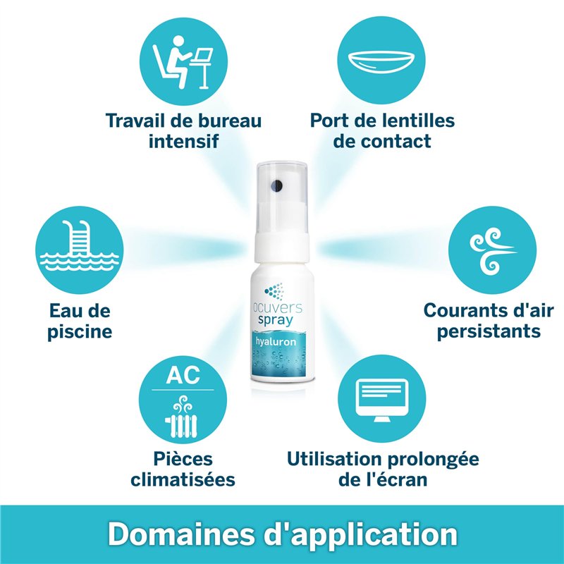 Ocuvers Hyaluron Spray oculaire – avec liposomes (15 ml) – c | Isleden