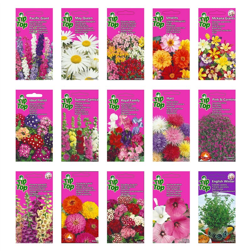 Collection de graines de fleurs inspirées de la RHS - 15 var | Isleden