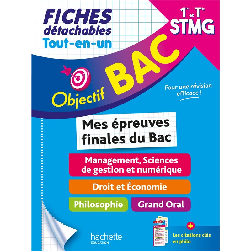 Objectif BAC Fiches Tout-en-un 1re et Term STMG - Mes épreuves fina...