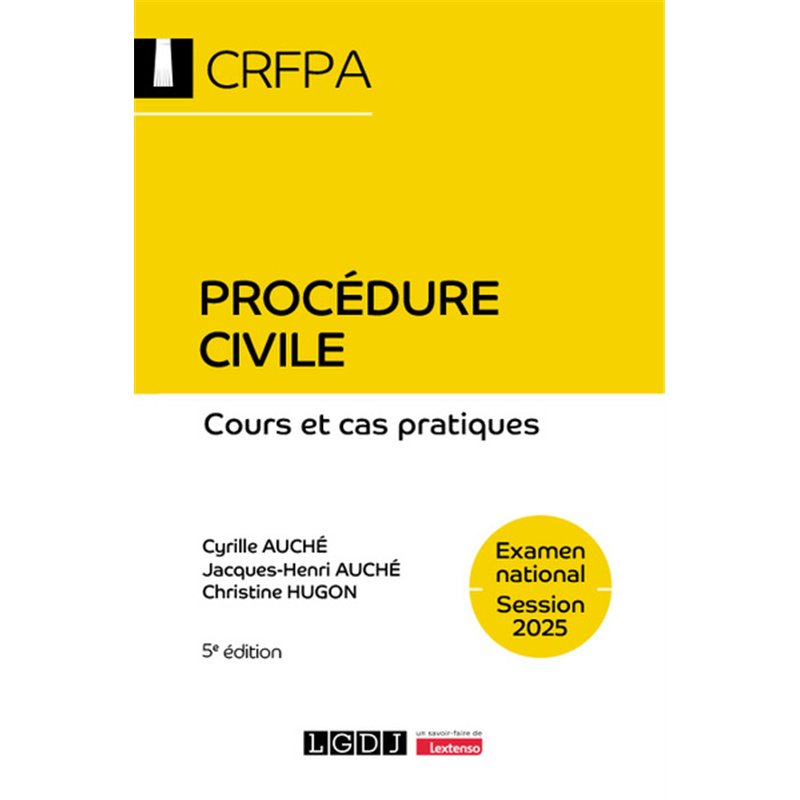 Procédure civile - CRFPA - Examen national Session 2025 -Isleden