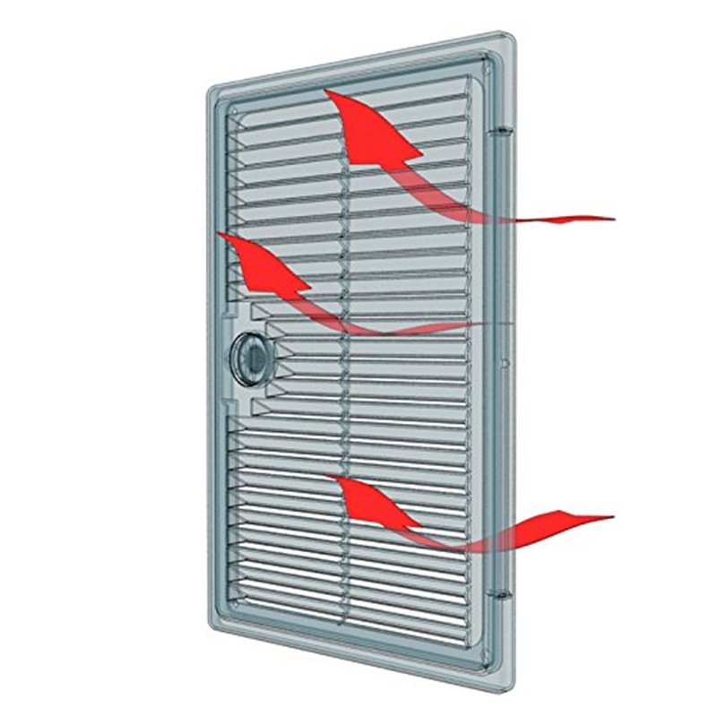 Trappe de révision avec grille d'aération, porte de révision | Isleden