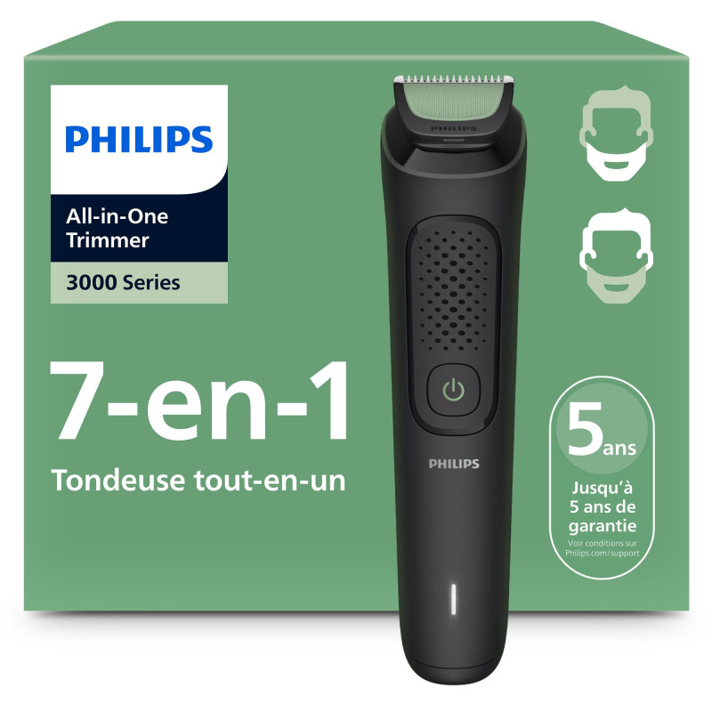Philips Tondeuse tout-en-un Multigroom série 3000 7 accessoires ...