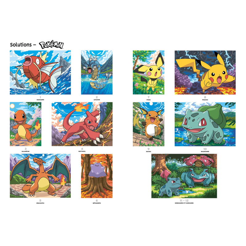 Coloriages mystères - Pokémon: Colorie les chiffres et découvre l'image