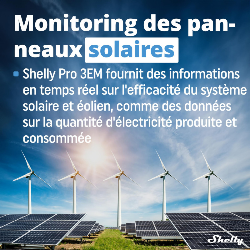 Shelly Pro 3EM - Compteur électrique triphasé connecté 120 A, LAN, Wi ...