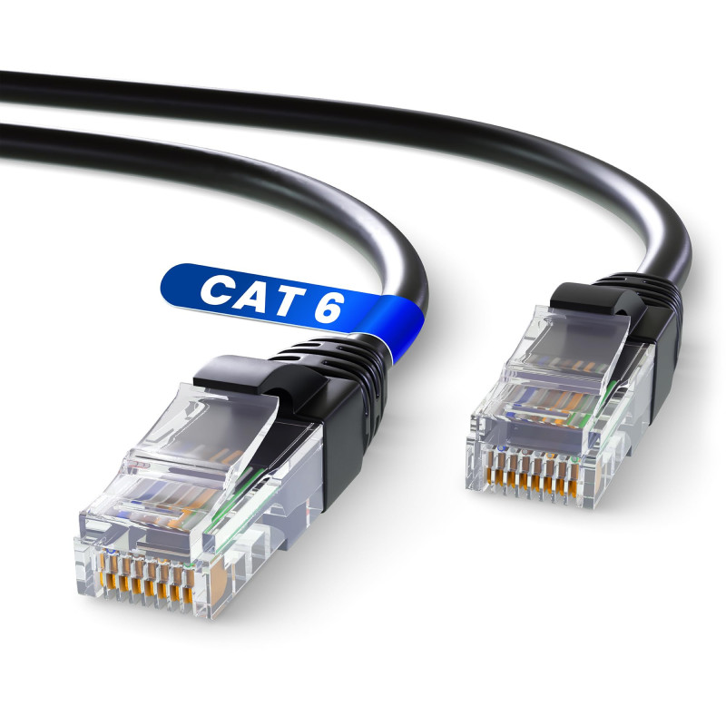 Mr. Tronic Câble Ethernet 10m, Reseau LAN Cat 6 Haut Debit Pour une ...
